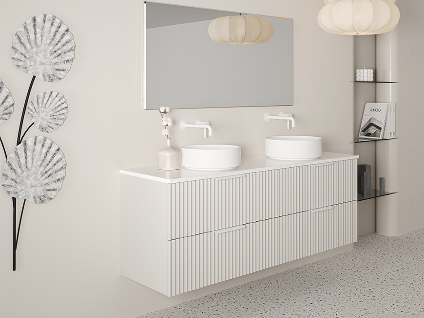 Embracing Texture | Pettine Bathroom Furniture by Elementi